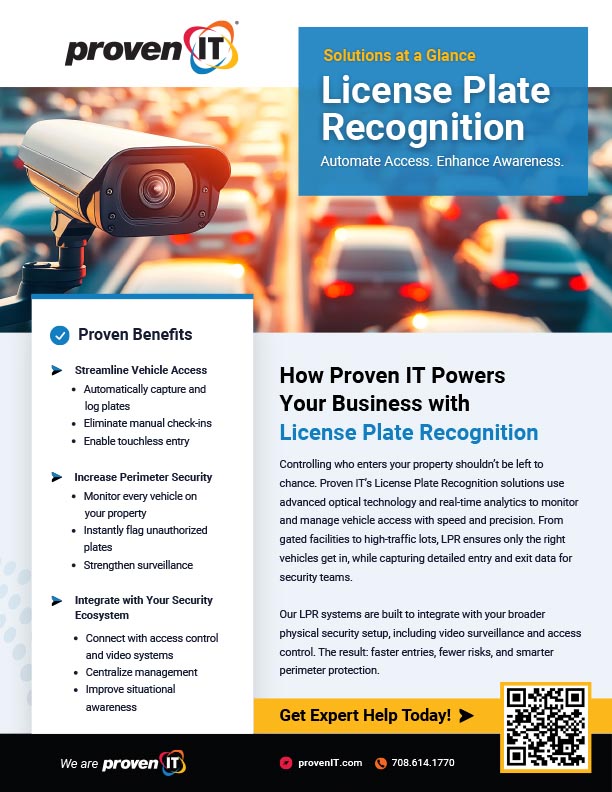 License Plate Recognition Flyer | Proven IT