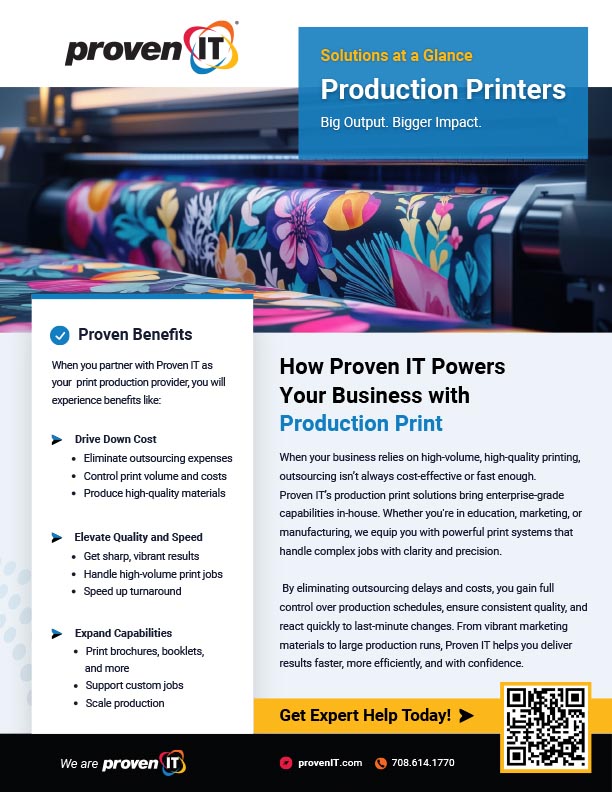 Production Print Flyer | Proven IT