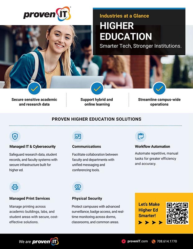 Higher Education Solutions Flyer | Proven IT