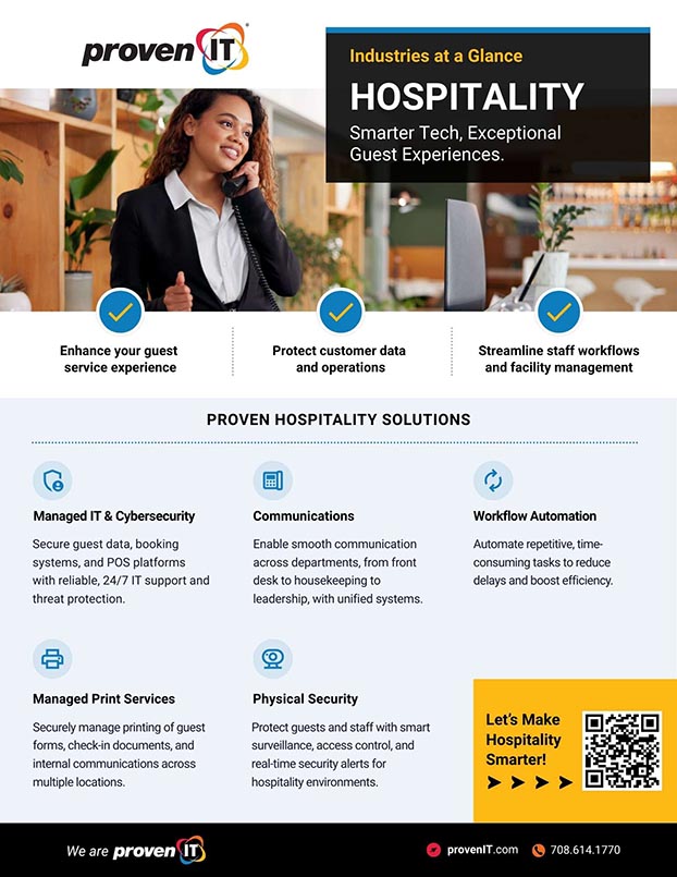 Hospitality Solutions Flyer | Proven IT